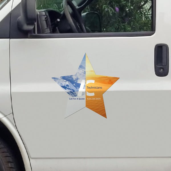 Full-Color Star Shaped Vehicle Magnets - Brand in Style! – Twisted Swag ...