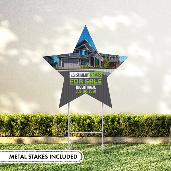 Stand out with Star Shaped Yard Signs - Get Noticed Today! – Twisted ...