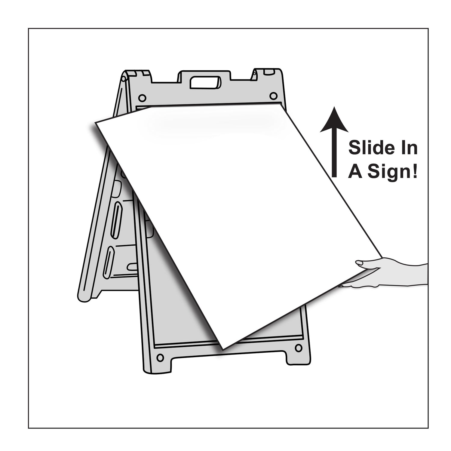 Plastic A-Frame Sign 18x24 - Order Now! – Twisted Swag, Inc.